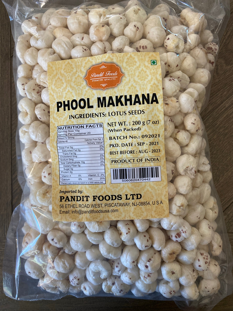 Pandit Foods Phool Makhana 200g – Flavors of Home